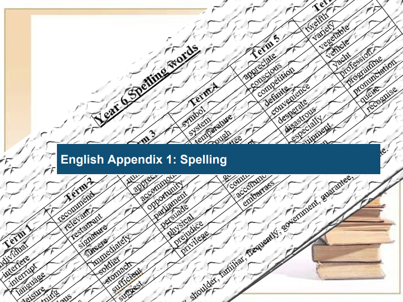 National Curriculum Spelling Words Year 6 Teaching Resources