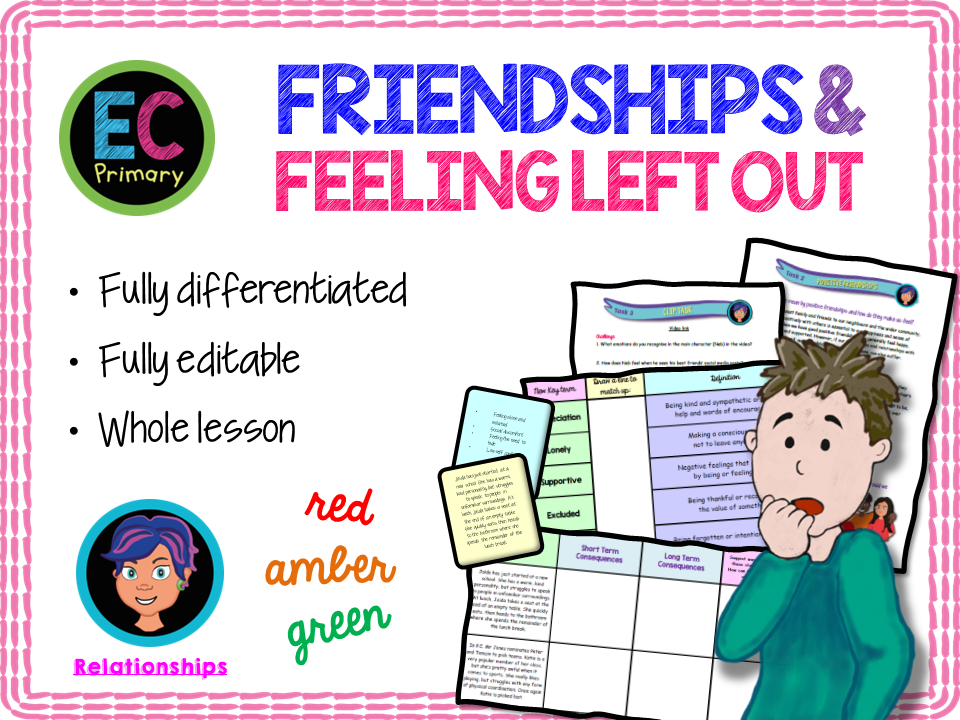 Friendship and Feeling Left Out | Teaching Resources