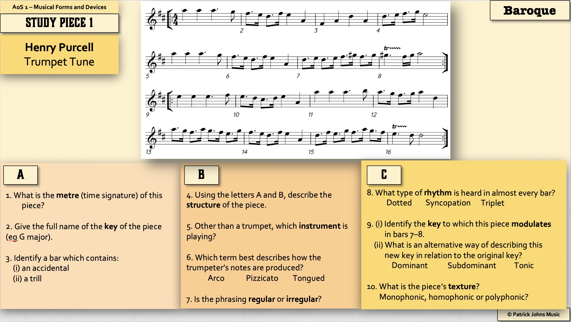 Eduqas GCSE Music - AoS 1 - Musical Forms and Devices [Part I] - SIX ...