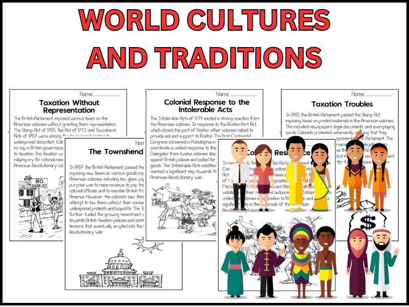 World Cultures and Traditions Reading Comprehension Passages | Teaching ...