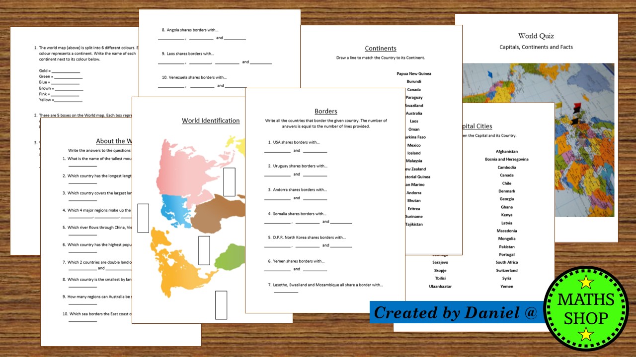 World Geography Quiz | Teaching Resources