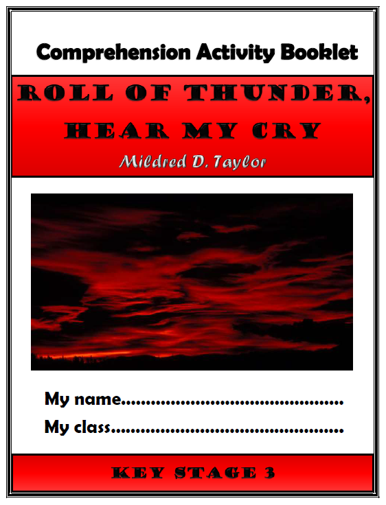 Roll of Thunder, Hear My Cry KS3 Comprehension Activities Booklet ...