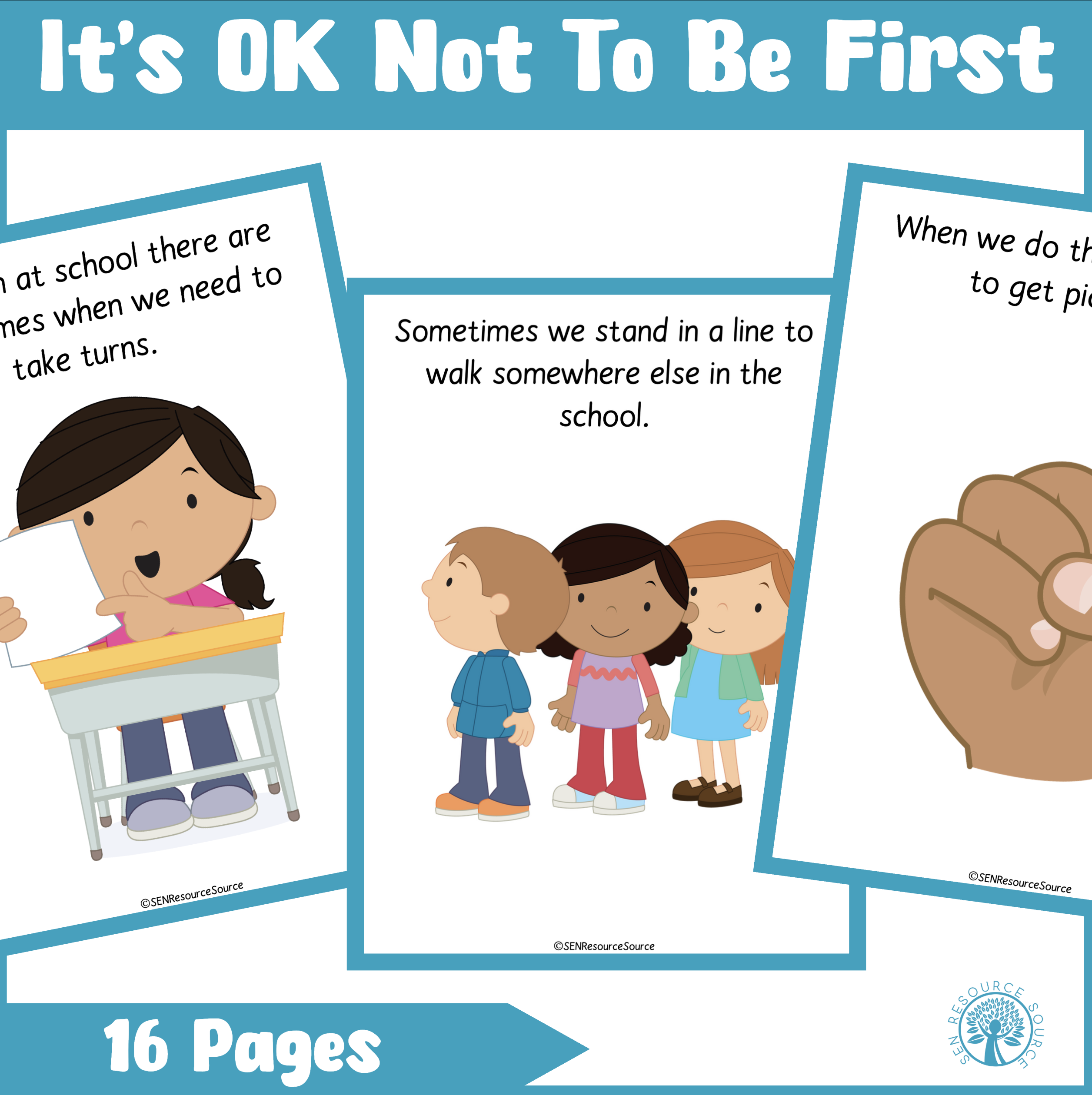 It's OK not to be first social story | Teaching Resources