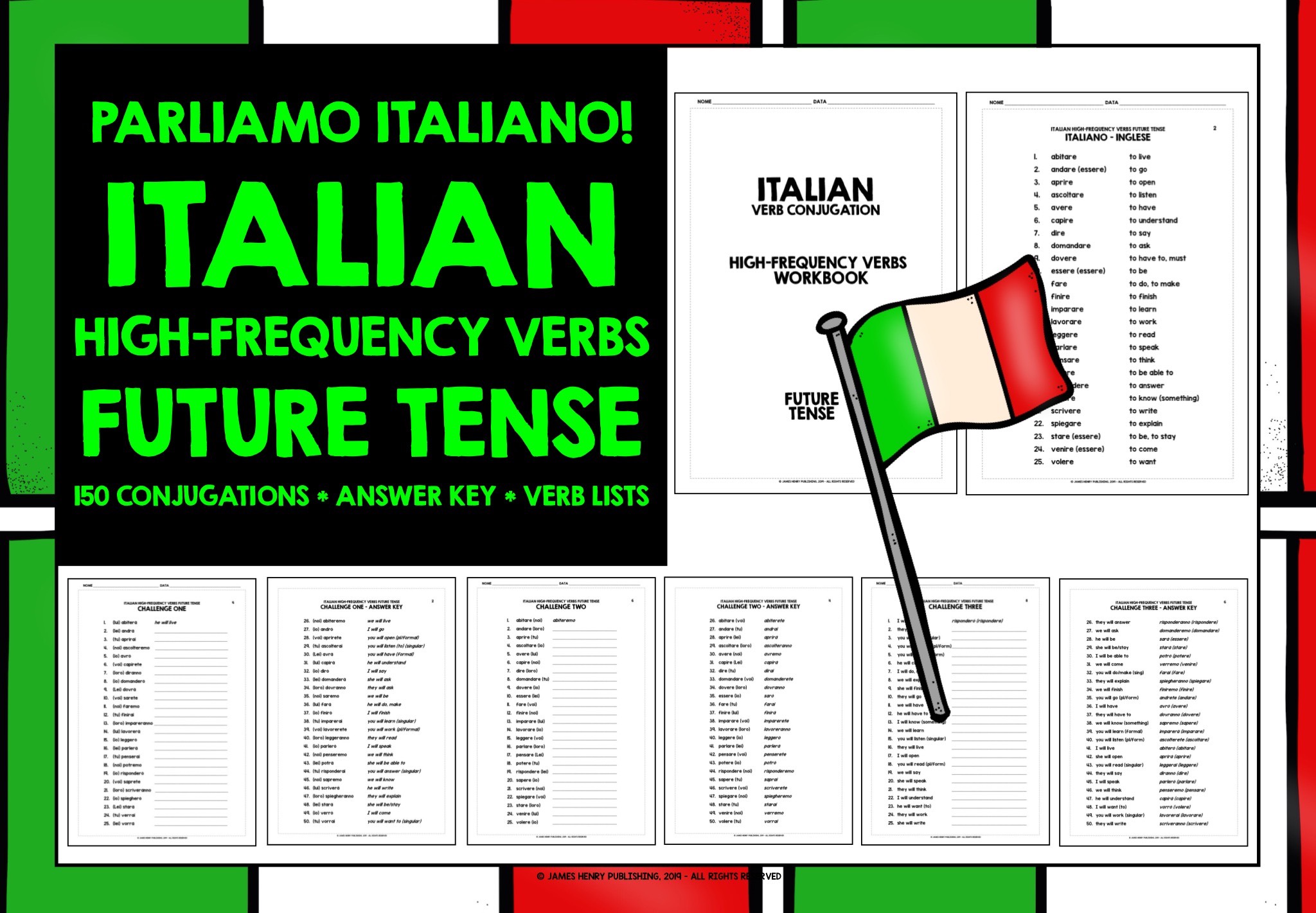 ITALIAN FUTURE TENSE CONJUGATION PRACTICE Teaching Resources