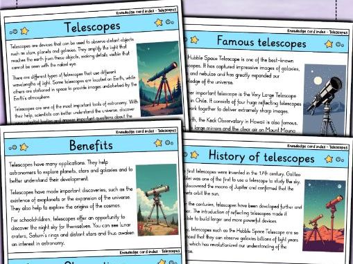 Telescopes - Windows to the Universe - Flashcards | Astronomy | Types ...
