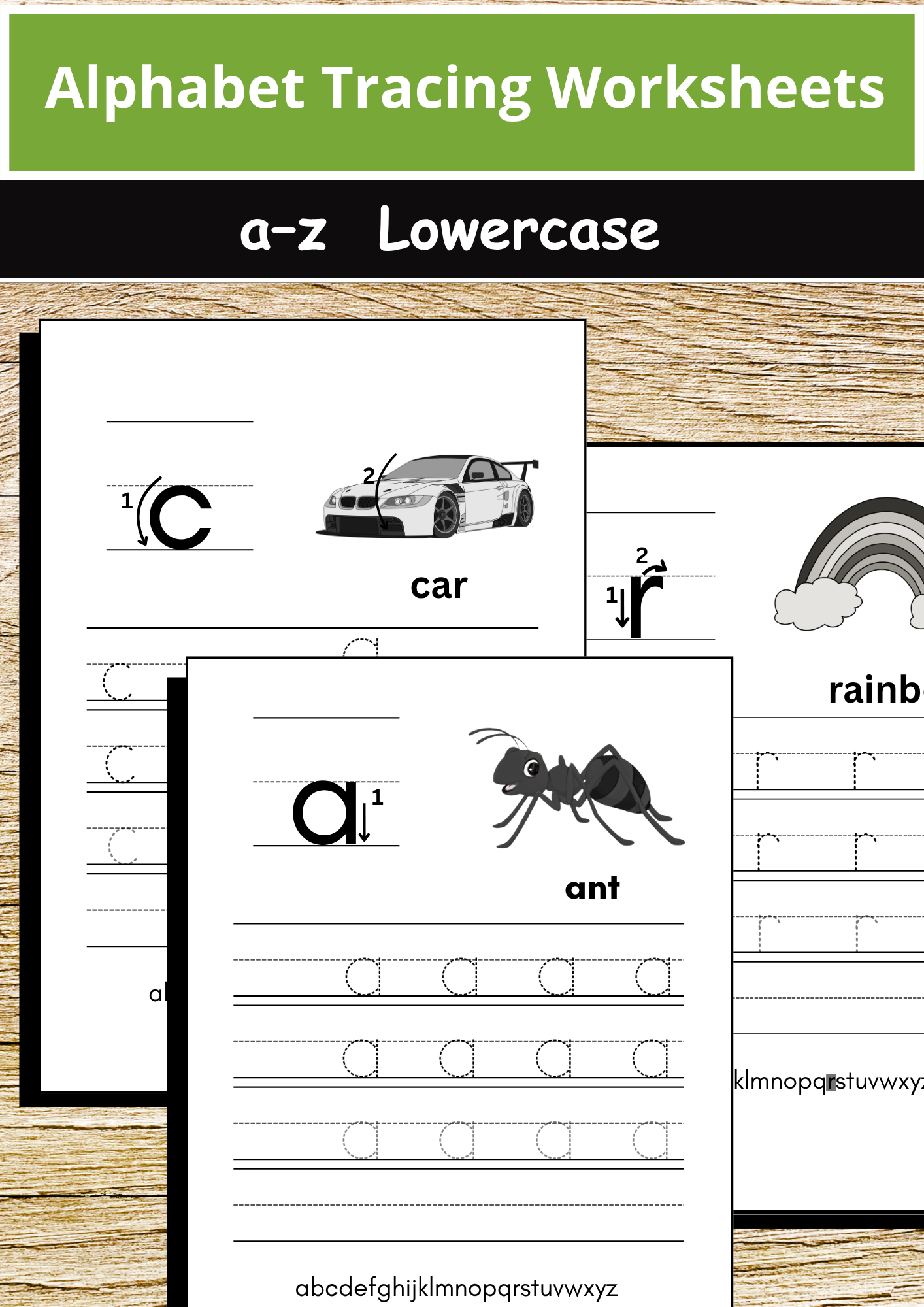 Lowercase Letter Tracing Worksheets a–z | Handwriting Practice ...