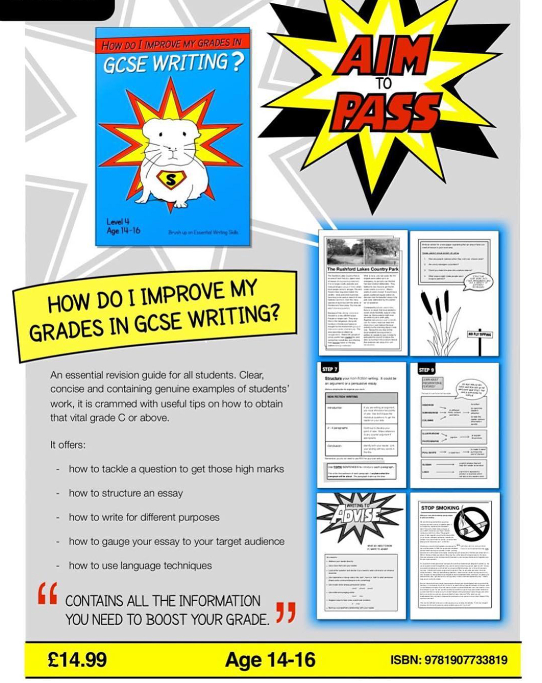 Write To Describe GCSE English Writing Work Pack 14 16 Years