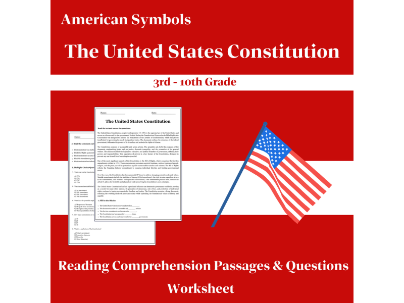 The United States Constitution Reading Comprehension Passages ...