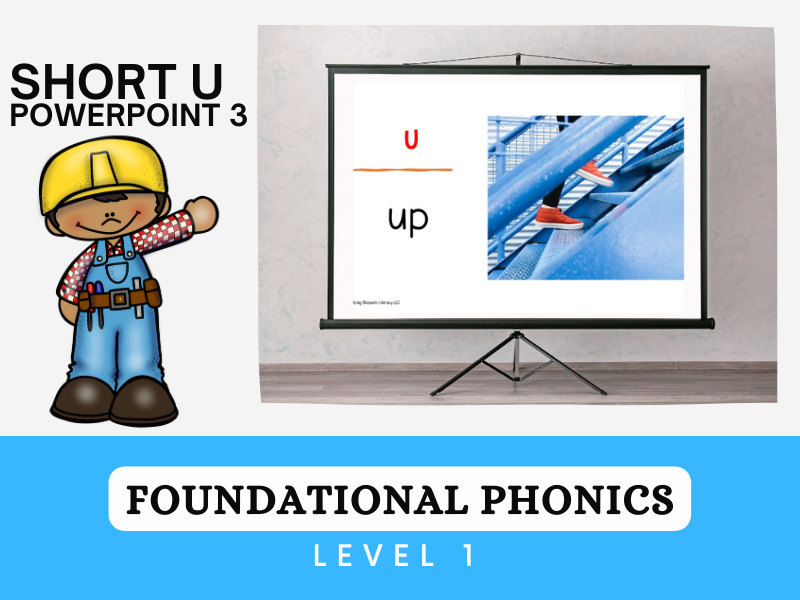 Short u and CVC Words | Phonics Slides 3 | Teaching Resources