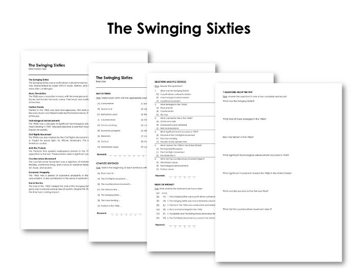 The Swinging Sixties | Teaching Resources