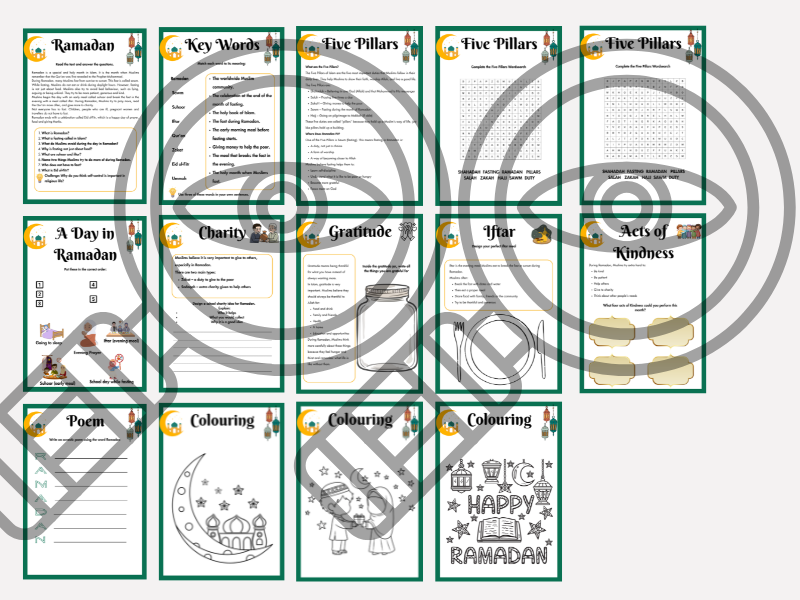 Ramadan Activity Pack | KS2 & KS3 | RS | PSHE | Tutor Time | Inclusion ...
