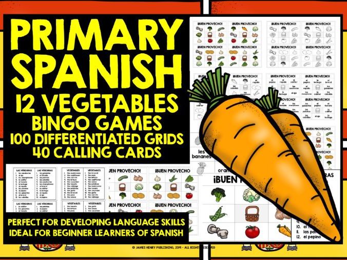 Vegetables Word Search Spanish 1