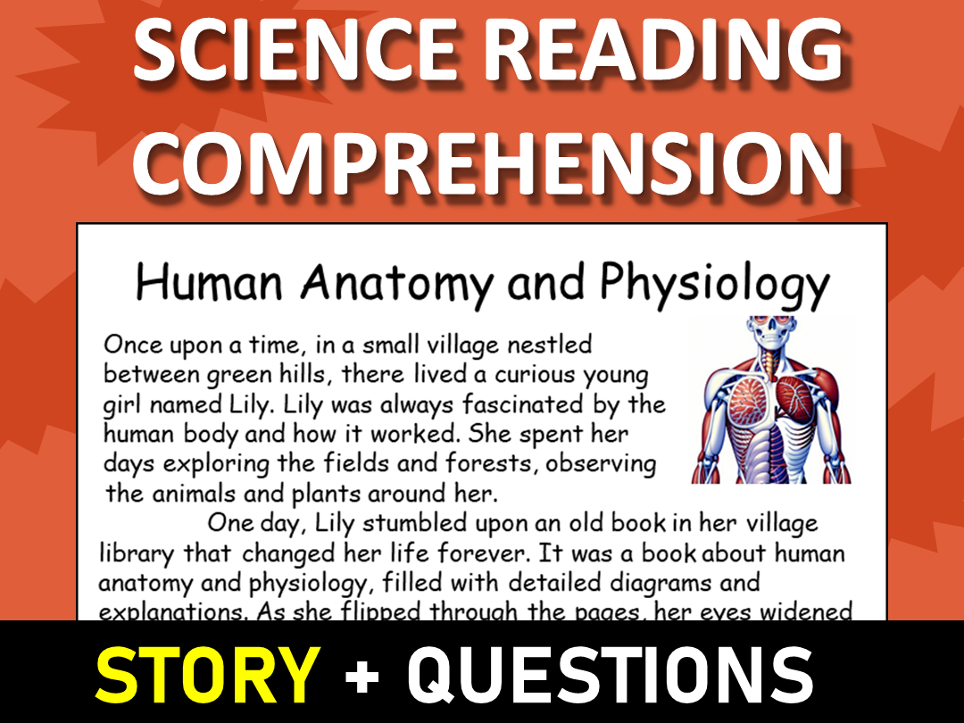 Human Anatomy and Physiology Reading Science Story Comprehension ...