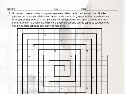 Future Perfect Tense Word Spiral Spanish Worksheet | Teaching Resources