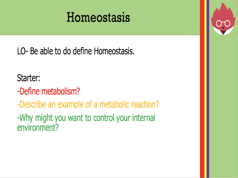 AQA GCSE Biology-Homeostasis | Teaching Resources AQA GCSE Biology-Homeostasis | Teaching Resources