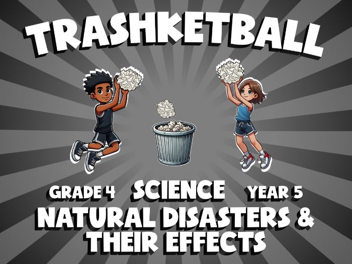 Natural Disasters & Their Effects TRASHKETBALL Science Game | No-Prep ...