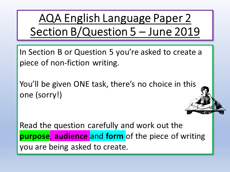 AQA English Language Paper 2 June 2019 Teaching Resources
