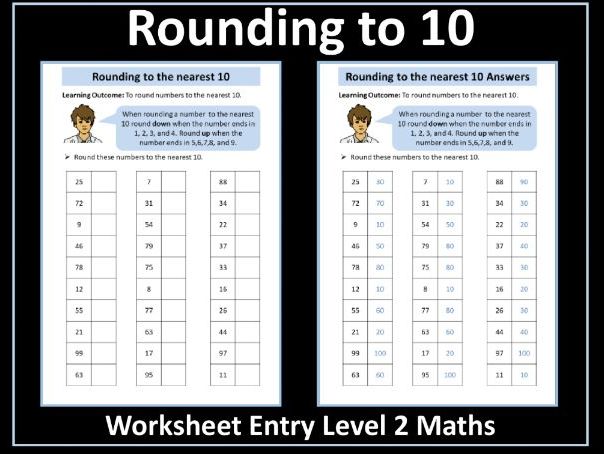 Rounding to 10 - Entry Level Maths | Teaching Resources