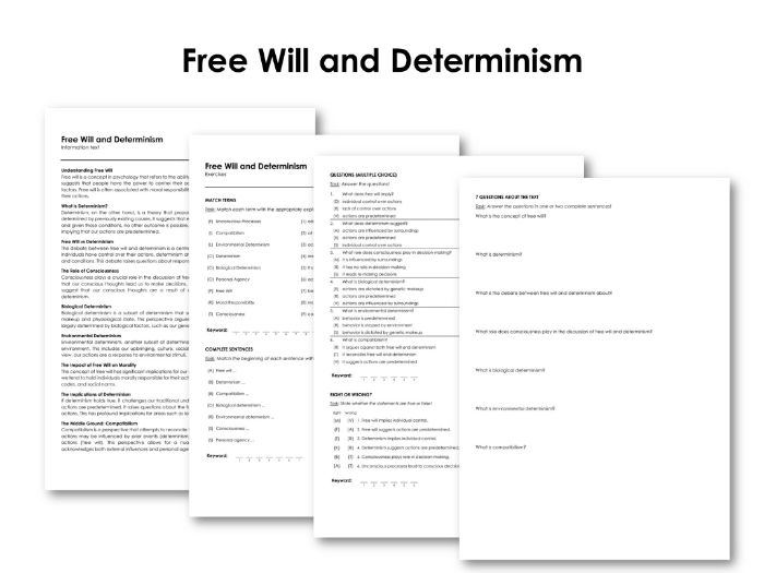 Free Will and Determinism | Teaching Resources