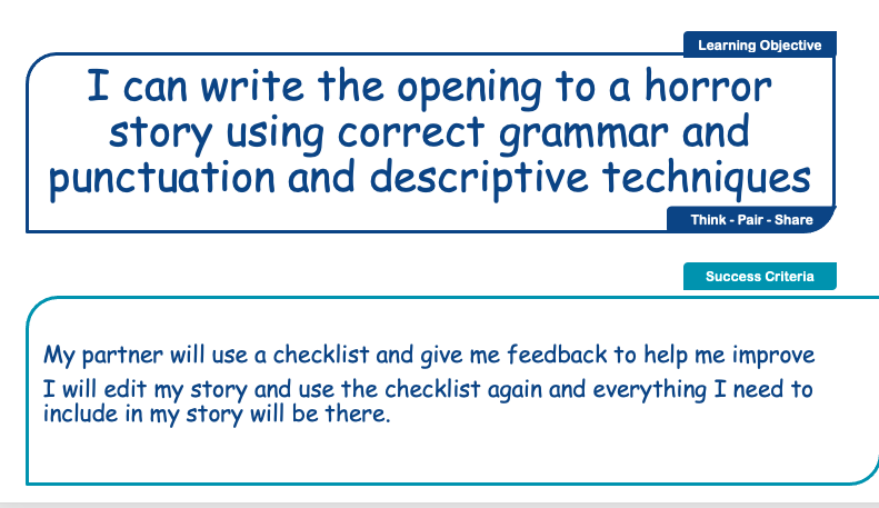 Horror Narrative Writing with Grammar focus | Teaching Resources