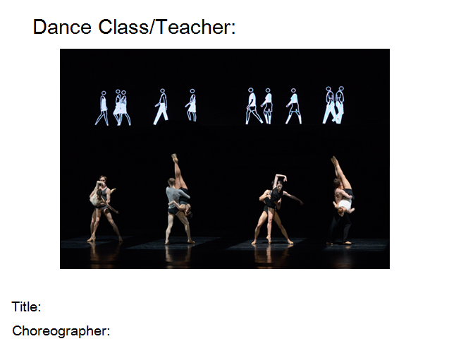Infra Student Booklet- GCSE Dance | Teaching Resources