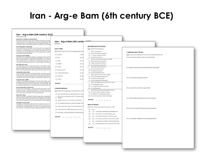 Iran - Arg-e Bam (6th century BCE) | Teaching Resources