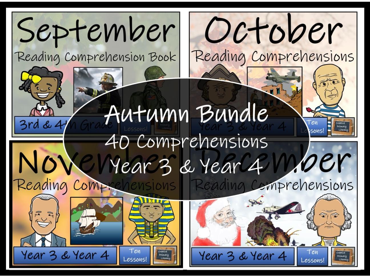 LKS2 Autumn Reading Comprehension Book Bundle Teaching Resources