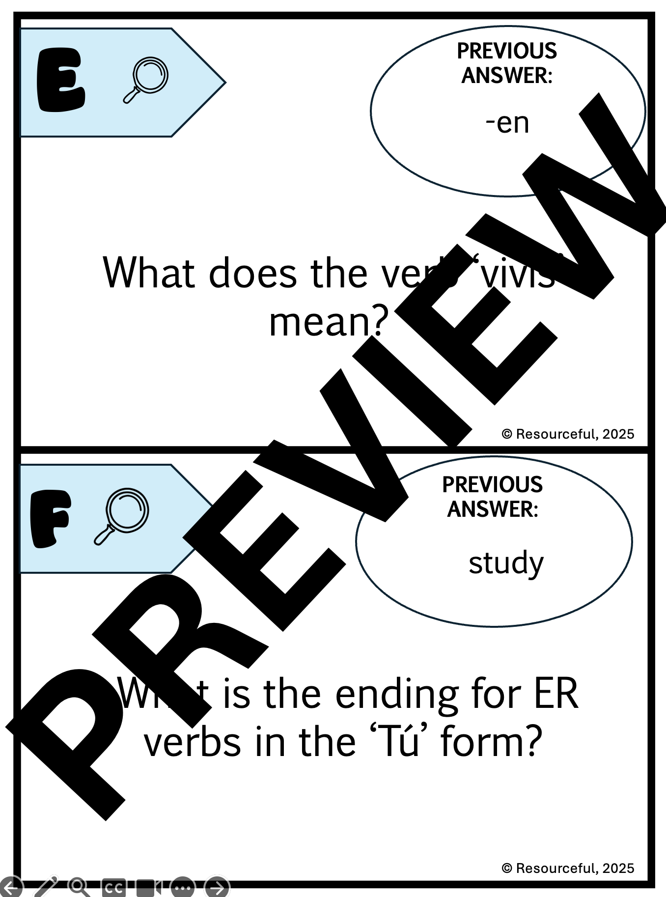 Spanish Present Tense Regular Verbs Scavenger Hunt Classroom Activity ...