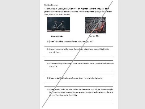 Rusting and Corrosion Protection | Teaching Resources