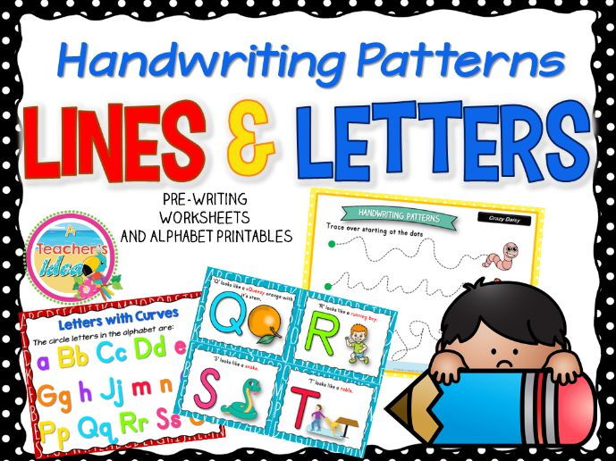 Handwriting Patterns - Lines and Letters | Teaching Resources