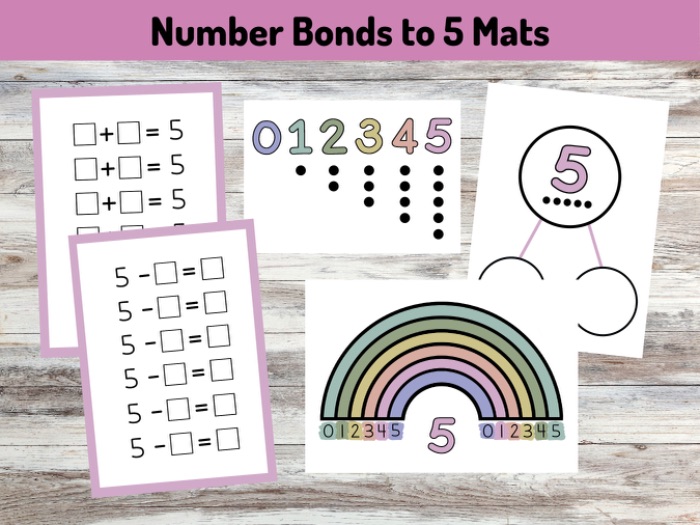 Number Bonds to 5 Mats | Teaching Resources