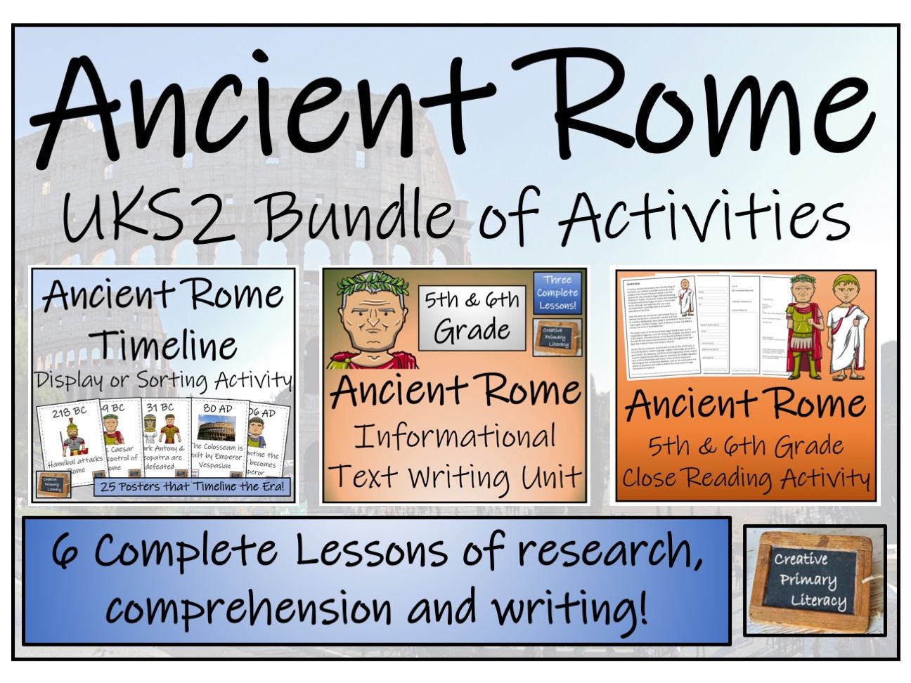 UKS2 Ancient Rome - Display, Research, Reading Comprehension & Writing ...