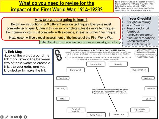 What do you need to revise for the impact of the First World War, 1914 ...