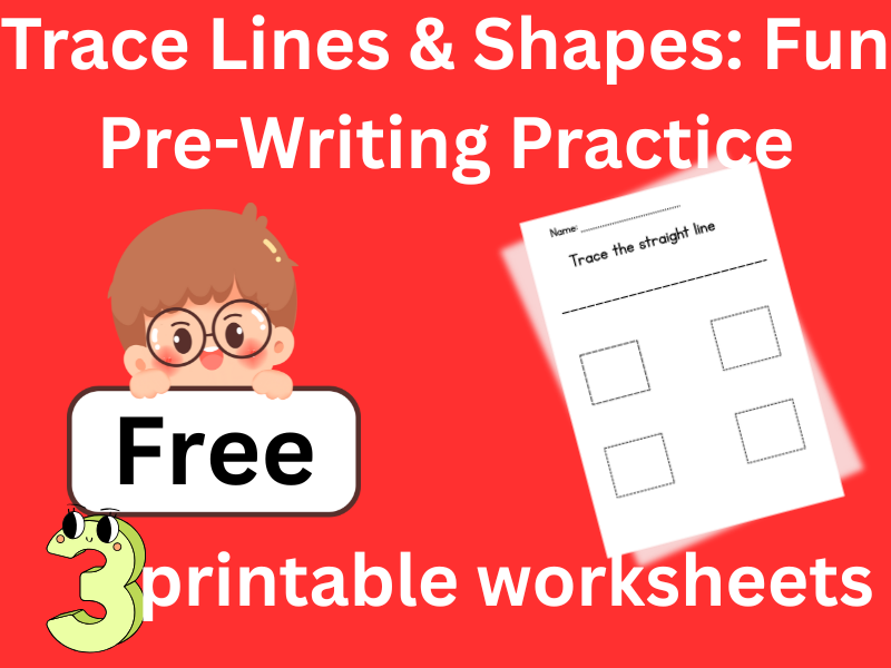 Trace Lines & Shapes:Fun Pre-Writing Practice | Teaching Resources