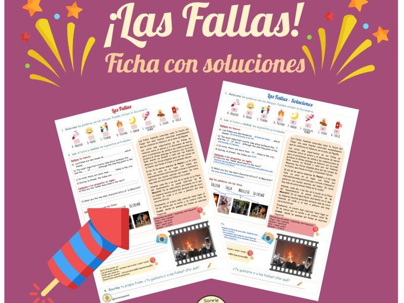 Las Fallas worksheet. Identity and culture. Spanish festivals ...