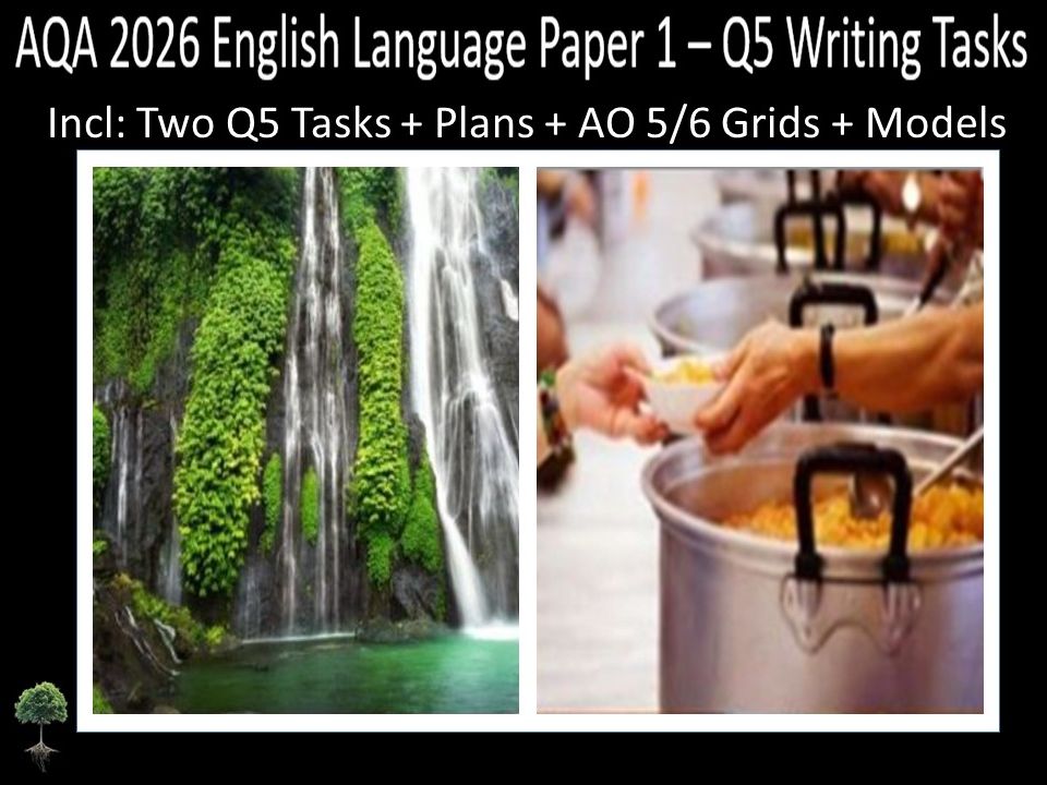 Two Question 5 - AQA 2026 GCSE English Language Paper 1 | Plans, AO ...