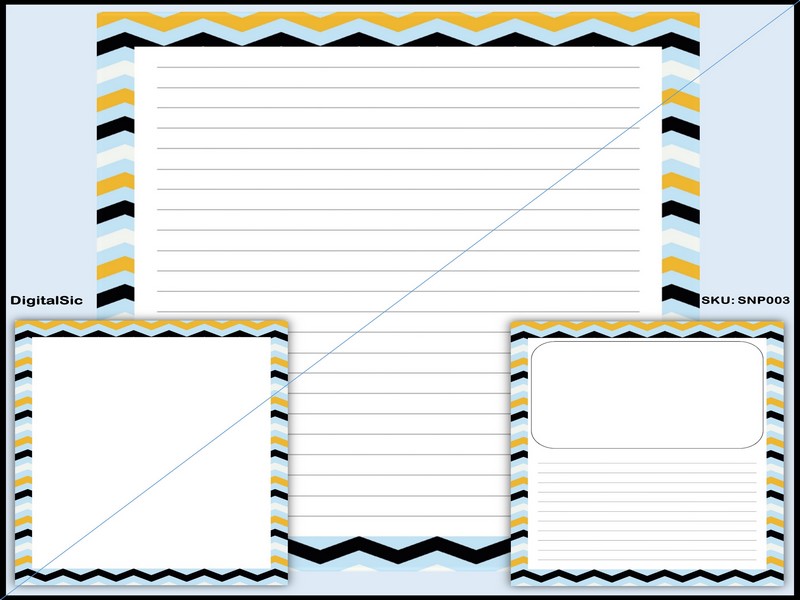Decorative Page Border & Frame, Blank & Lined Writing Paper, Picture ...