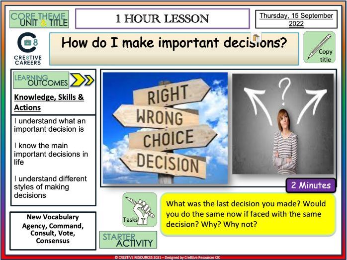 Employability - Decision making skills | Teaching Resources