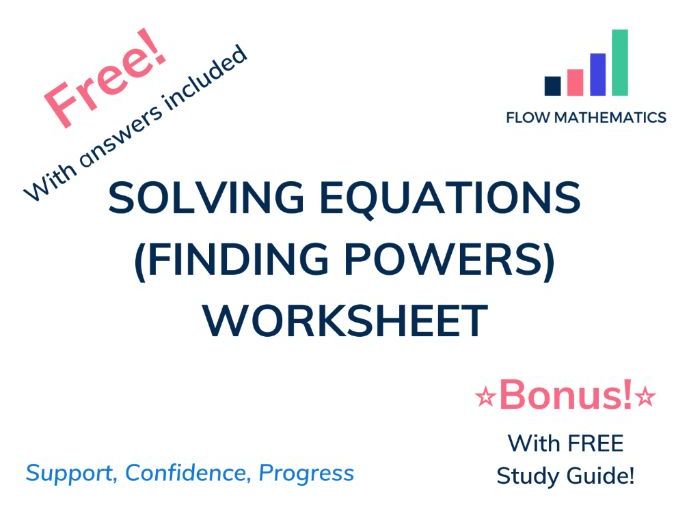 Solving equations - Finding powers | Teaching Resources