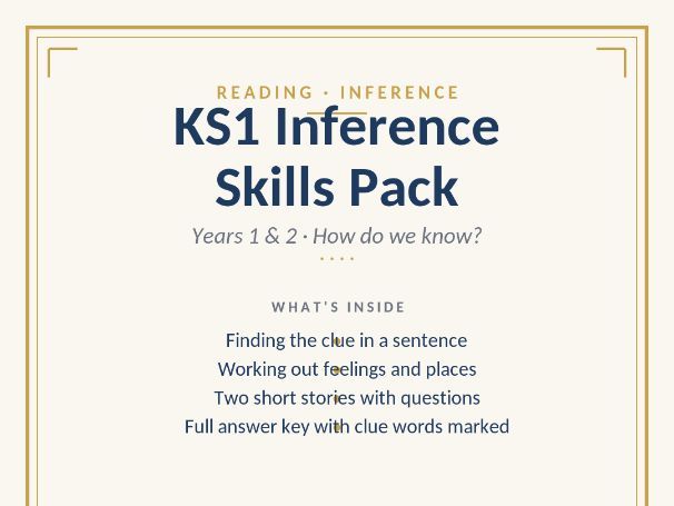 KS1 Inference Skills Pack | Teaching Resources
