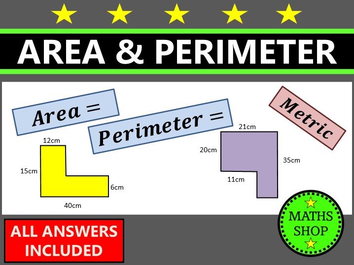 Area and Perimeter Maths Worksheets | Teaching Resources
