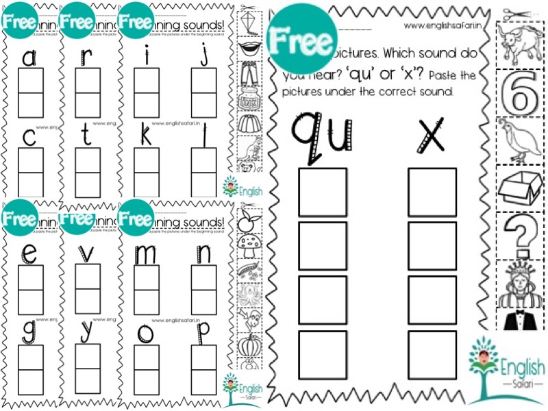 Beginning sounds a b c d picture sort | Teaching Resources