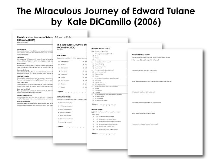 The Miraculous Journey of Edward Tulane by Kate DiCamillo (2006 ...
