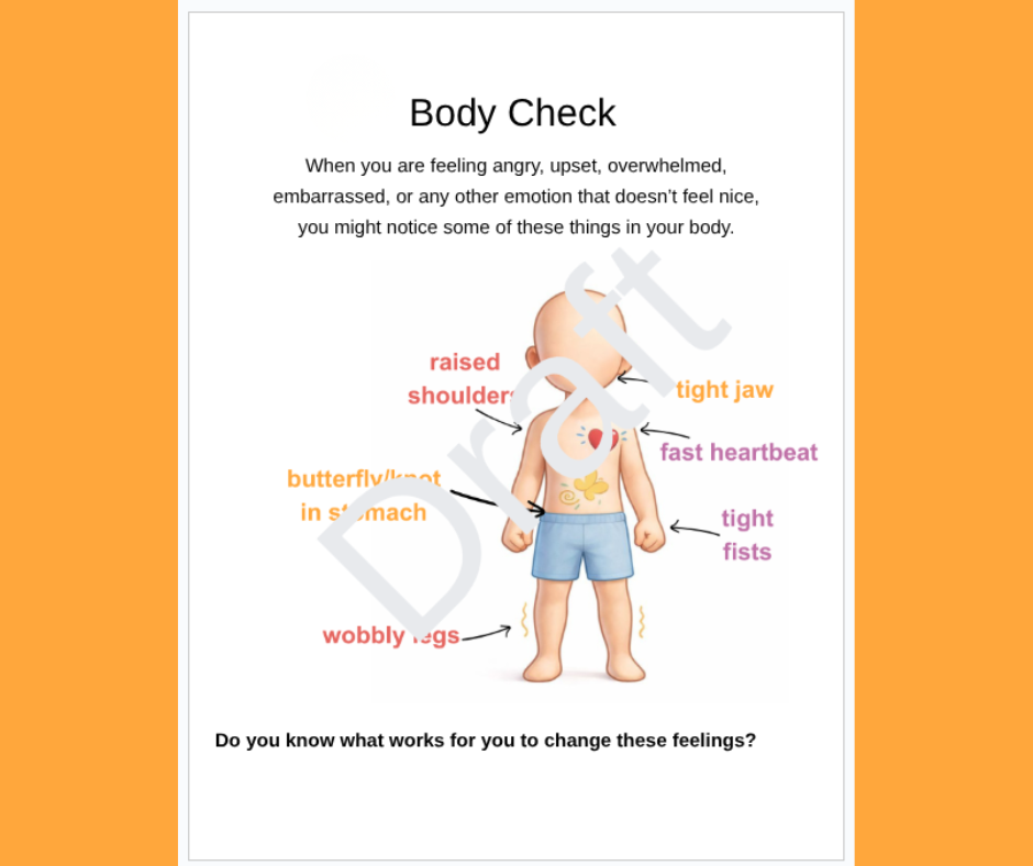 Emotions check-in self-regulation station calm corner visual support ...