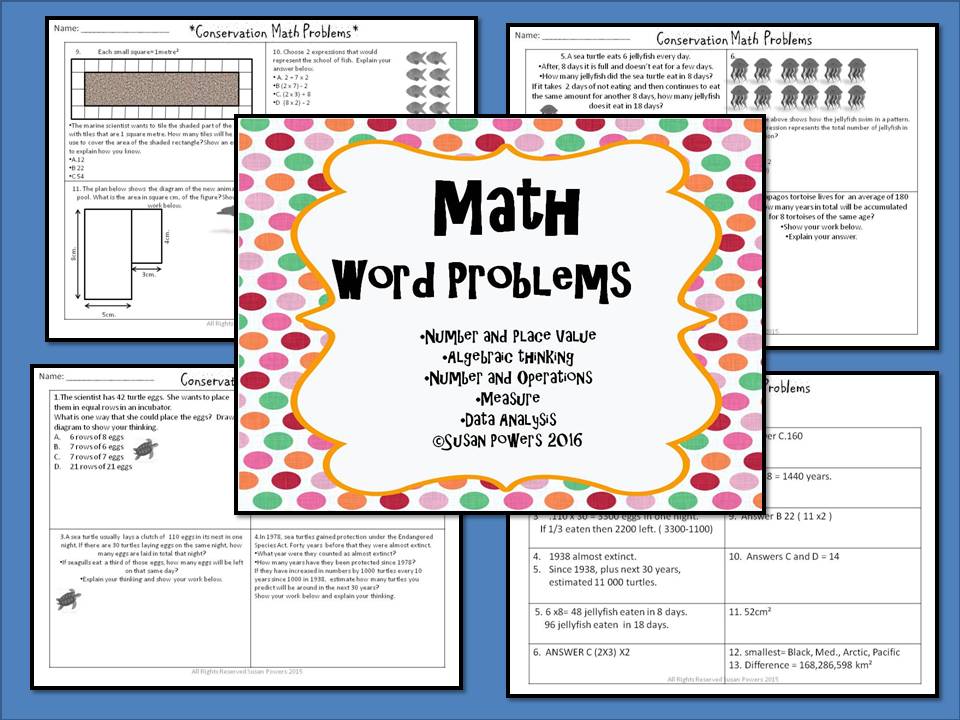 Math Multi Step Word Problems Task Cards Teaching Resources