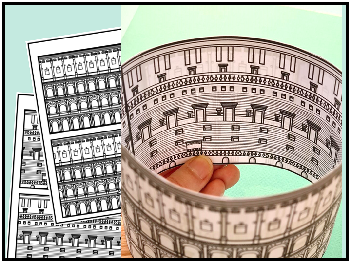 Ancient Rome Colosseum Craft, Hands-on Roman History 3D Model ...