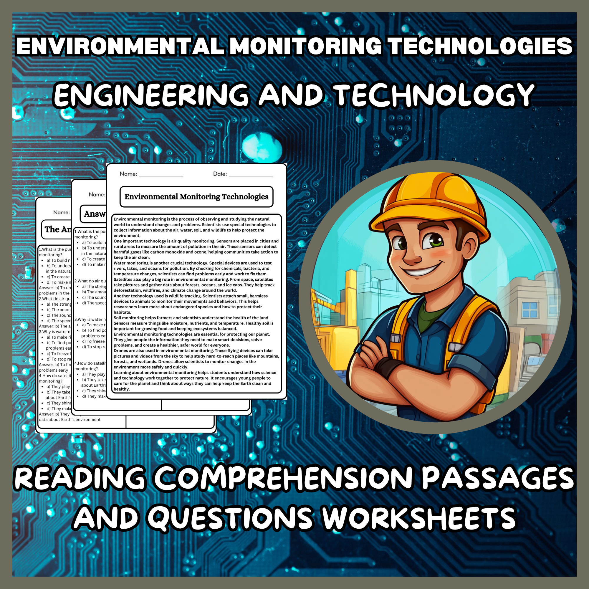 Environmental Monitoring Technologies Reading Comprehension Passages ...
