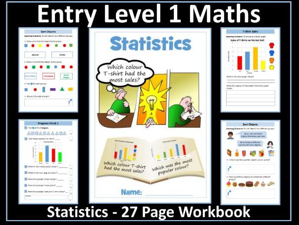 Statistics: AQA Entry Level 1 Maths | Teaching Resources