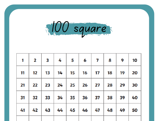 100 Square Teaching Resources 100 Square Teaching Resources