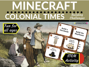 Minecraft Challenges | Colonial Life | STEM Activities | Teaching Resources